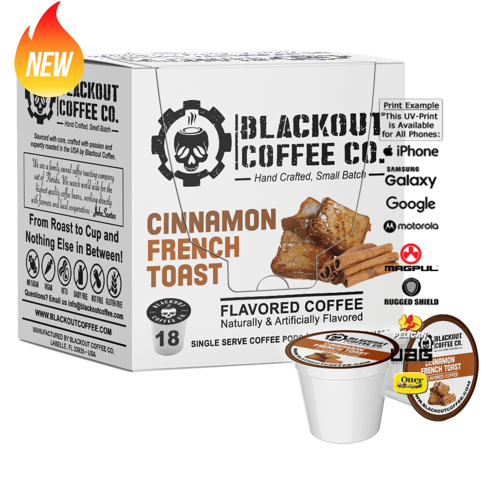 CINNAMON FRENCH TOAST FLAVORED COFFEE PODS 18CT – EGO Tactical