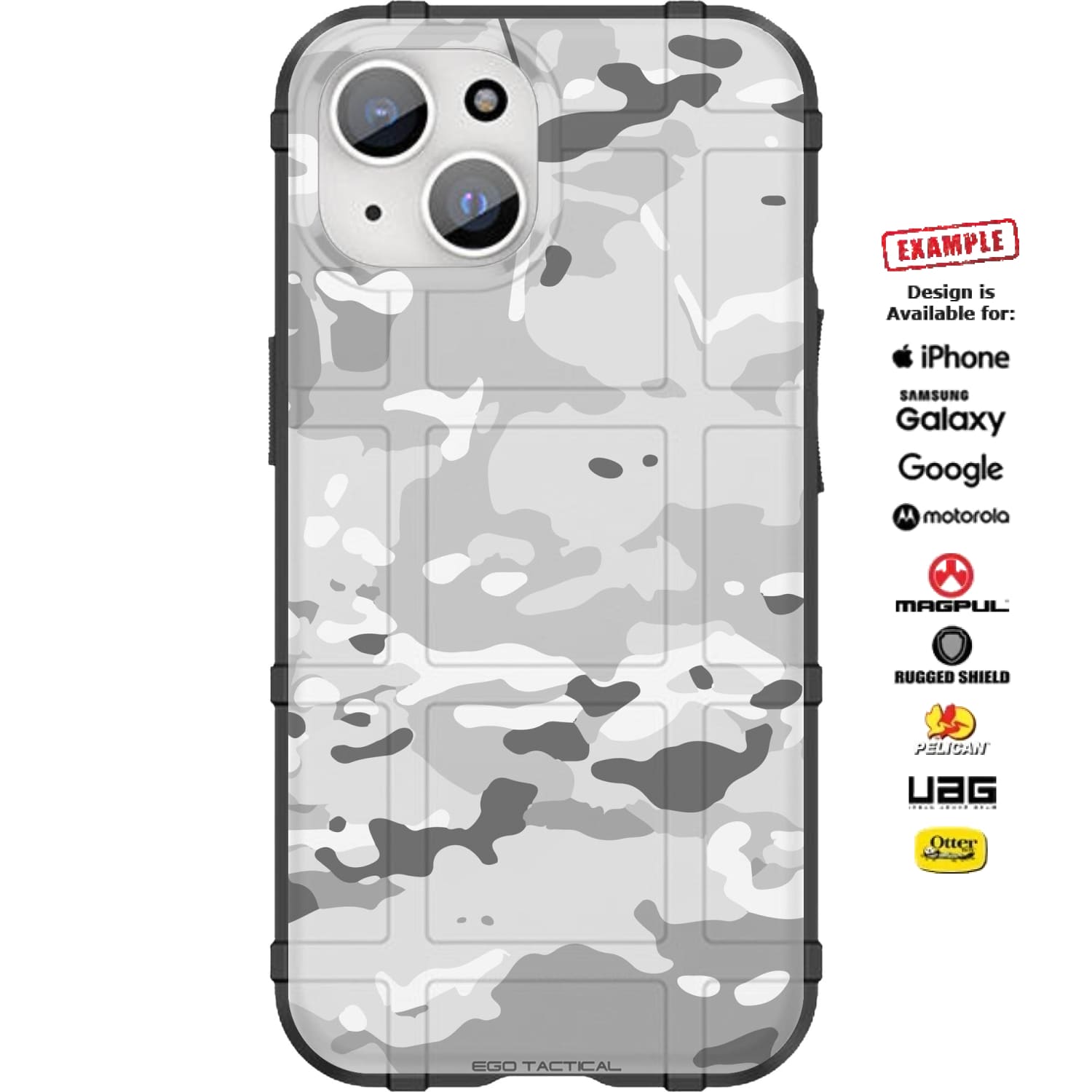 Multicam Alpine Snow Uniform Camouflage Custom Printed Android & Apple ...