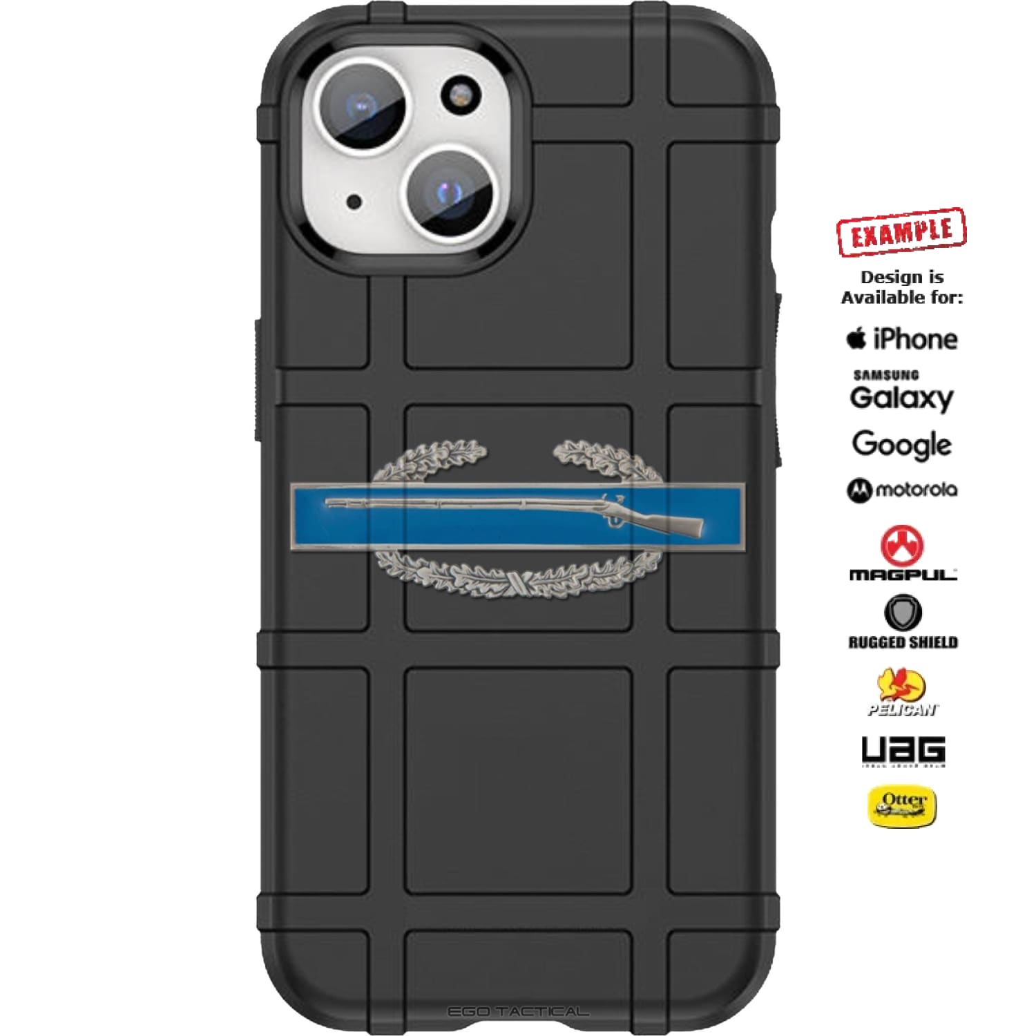 U.S. ARMY COMBAT INFANTRYMAN BADGE Design Custom Printed Case Design f ...