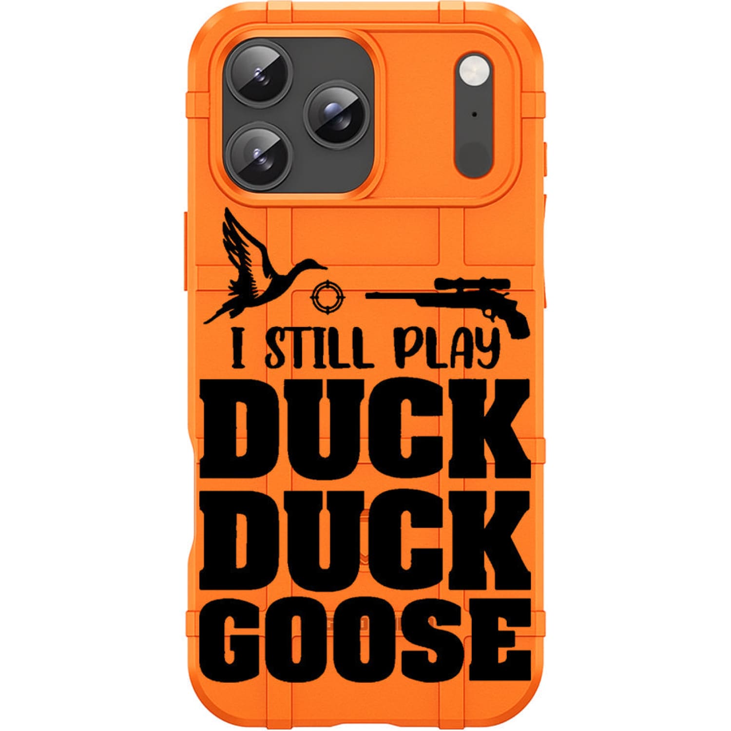 Orange Rugged Shield TPU Case with MagSafe Ring - Duck Duck Goose Desi ...