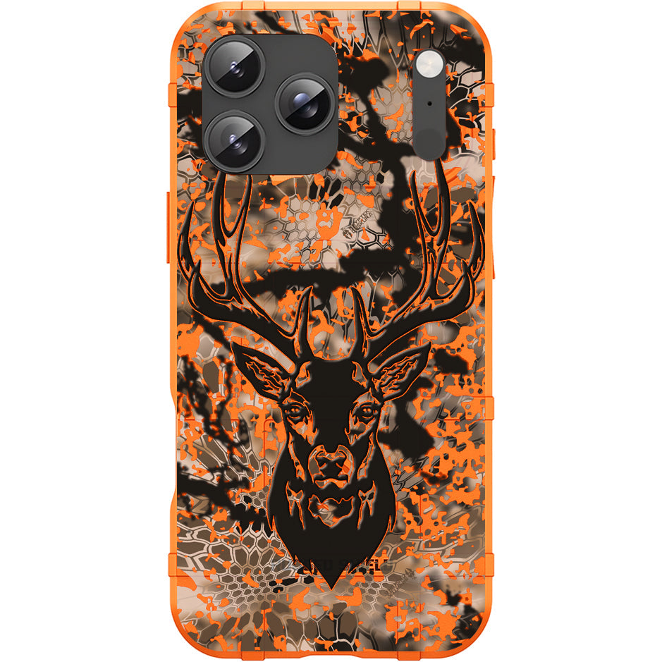 Orange Rugged Shield TPU Case with MagSafe Ring - Kryptek Deer Hunter ...