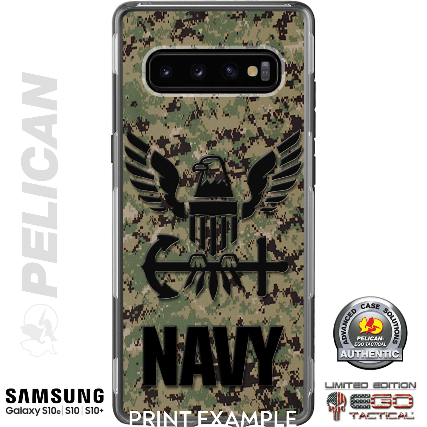 UCP/NWU Type 3 Digital Camo US Navy Logo Custom Printed Android & Appl ...