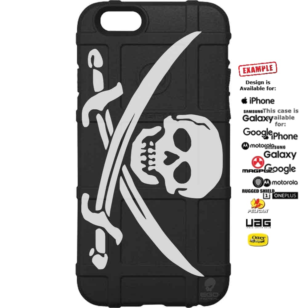 Jolly Roger Calico Jack Rackham Pirate Flag Custom Printed Android & A ...
